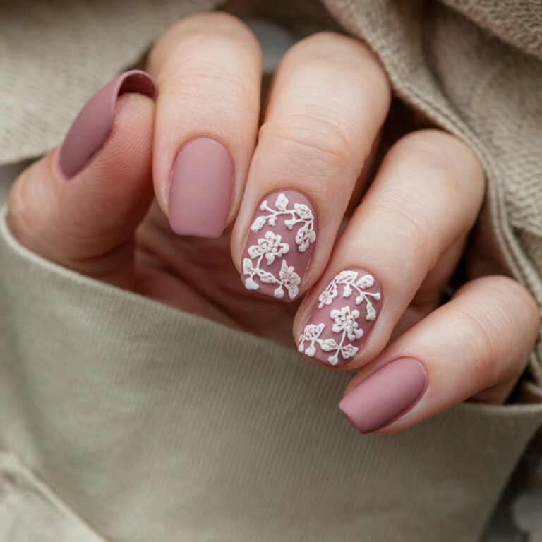 30 Fall Pink Nails: Trendy Designs for Autumn - DIGIDIA