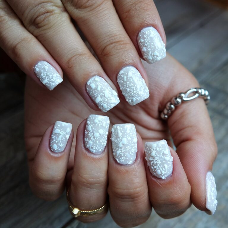 20 Stunning White Fall Nails for a Chic Autumn Look - DIGIDIA