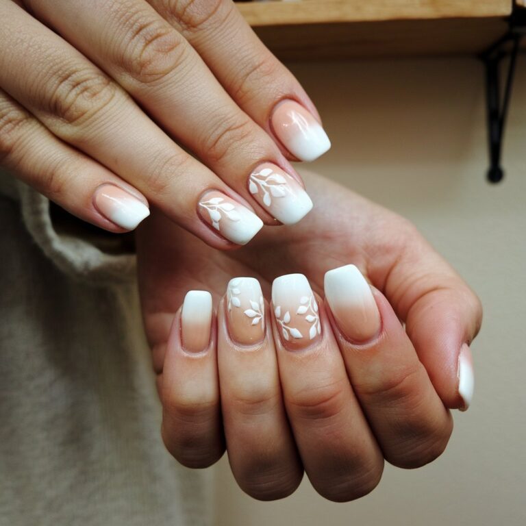20 Stunning White Fall Nails for a Chic Autumn Look - DIGIDIA