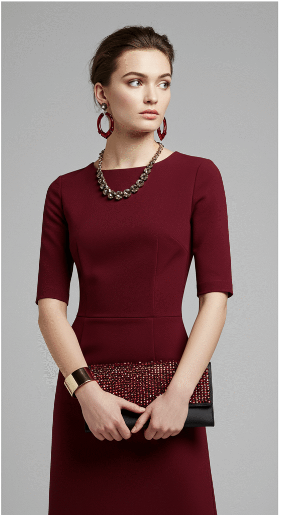 14 Stunning Dark Red Dresses for Every Occasion - DIGIDIA